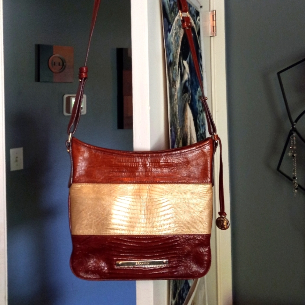 Rare Find Euc Vintage Brahmin Tri Color Jody Aztec Vi… - Gem